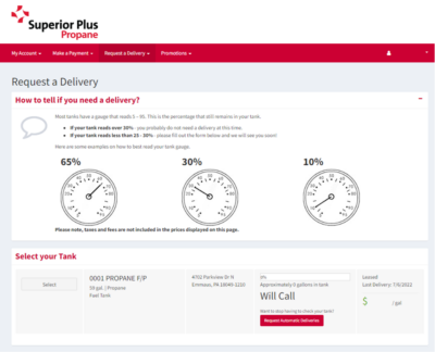 mySuperior » Superior Plus Propane